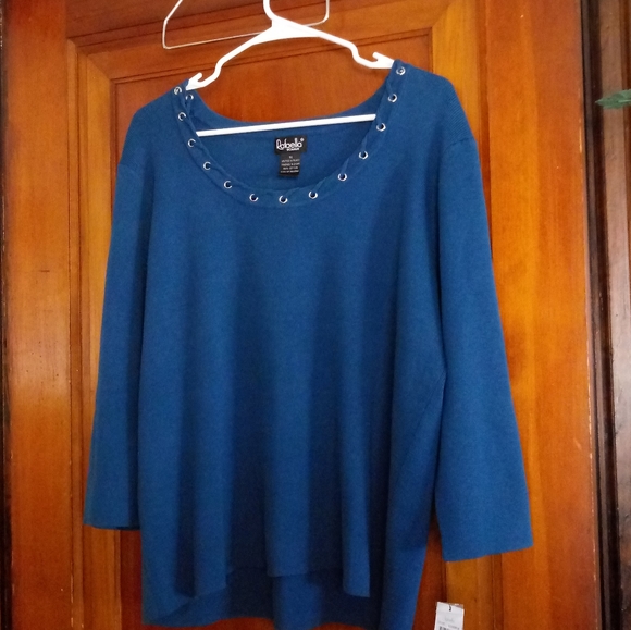 Rafaella | Sweaters | Nwt Rafaella Sweater Top With Grommet And Tying ...